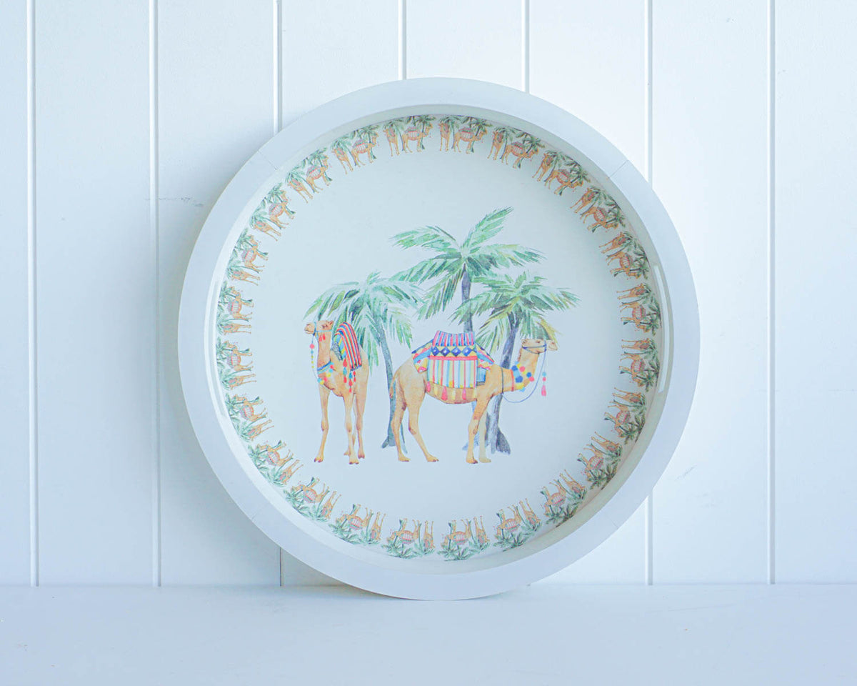Oasis Camels Round Tray | Customised Home
