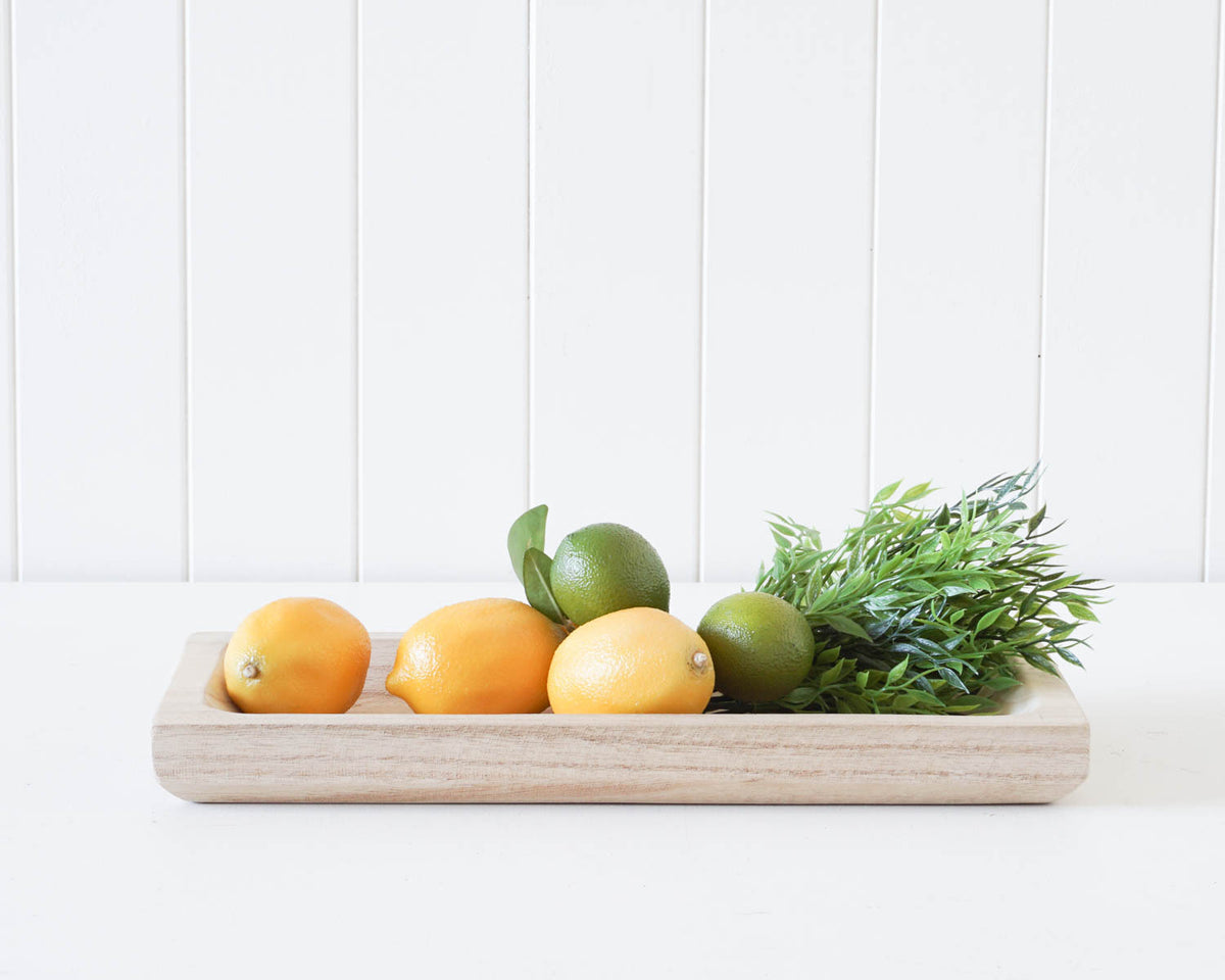 Flat Timber Tray - Natural | Customised Home